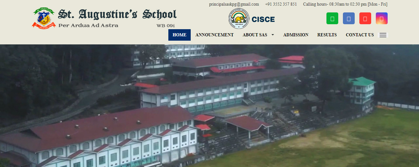 St. Augustine's School, Kalimpong - Affiliated to the Council for the ...